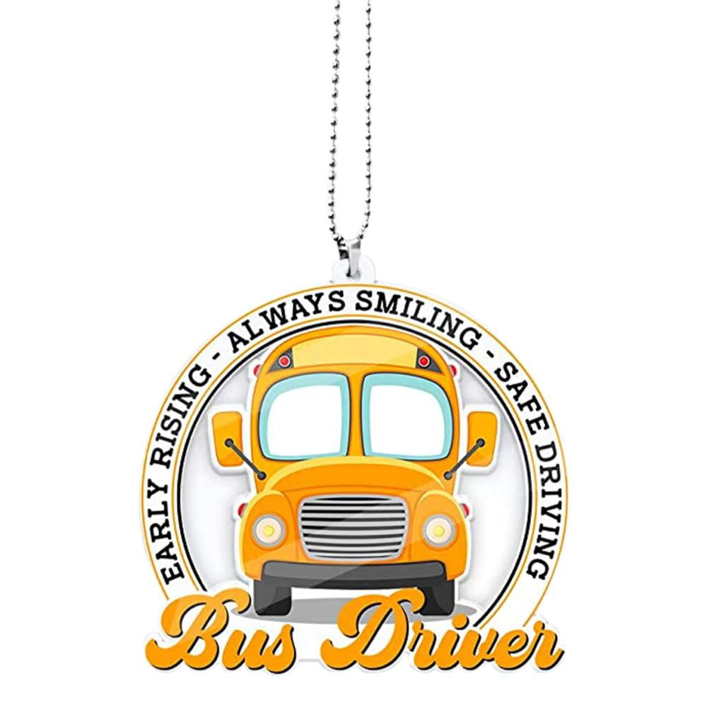 Bus Driver Keychain|Acrylic School Bus Driver Keychain Pendant ...
