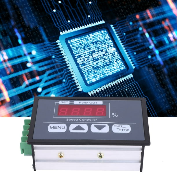 PWM Speed Regulator, DC6~60V DCMotor Speed Controller Button Type Motor Current Regulation Type ...