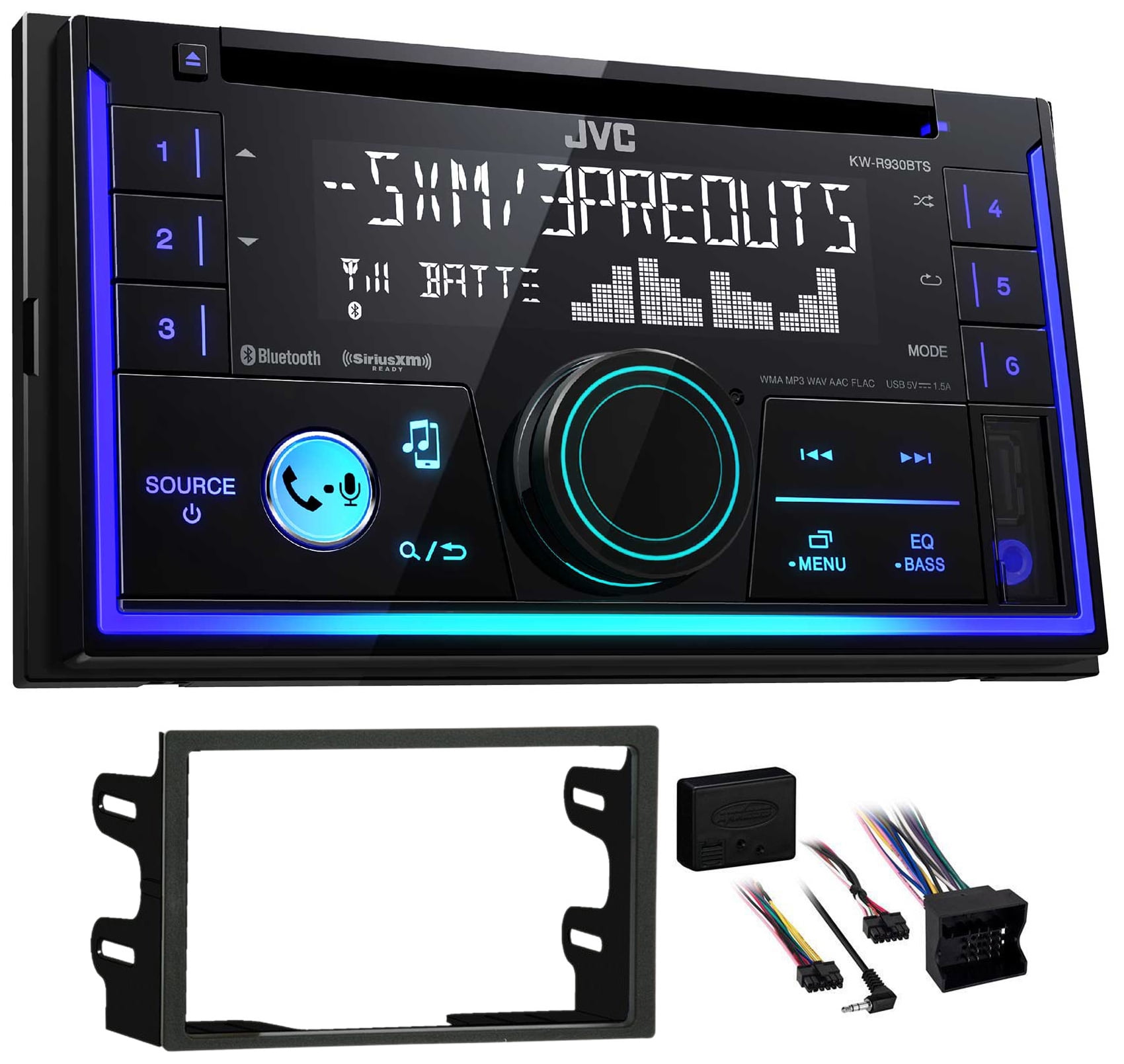 JVC Car Stereo CD Player +Bluetooth/USB/iPhone/Sirius for 2002-05 ...