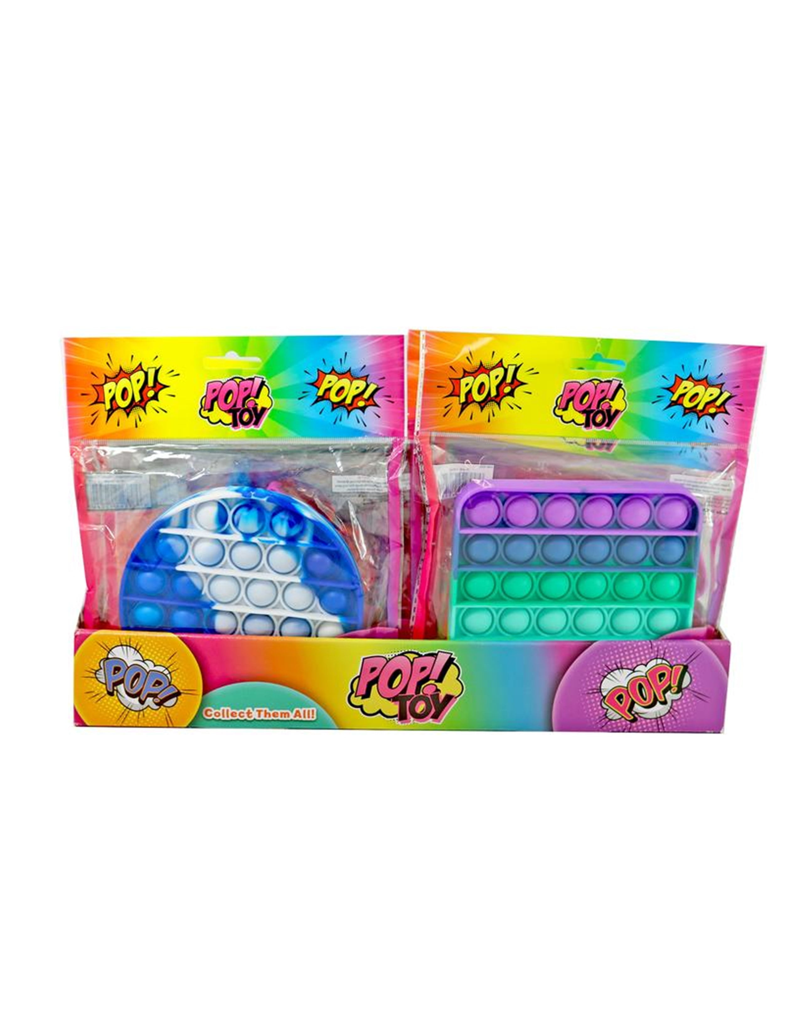 POP! Toy Stress Assorted Silicone Shapes Ages+3 (One Per Order) Randon ...