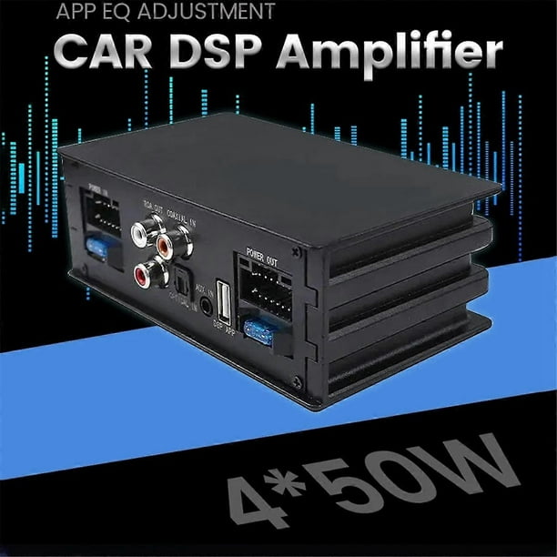 4x50W Car DSP Amplifier Processor Support 10 EQ Sound Effects Digital ...