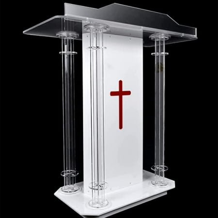 White Acrylic Pulpit, Christian Chanting Station, Priest's Oath Station ...