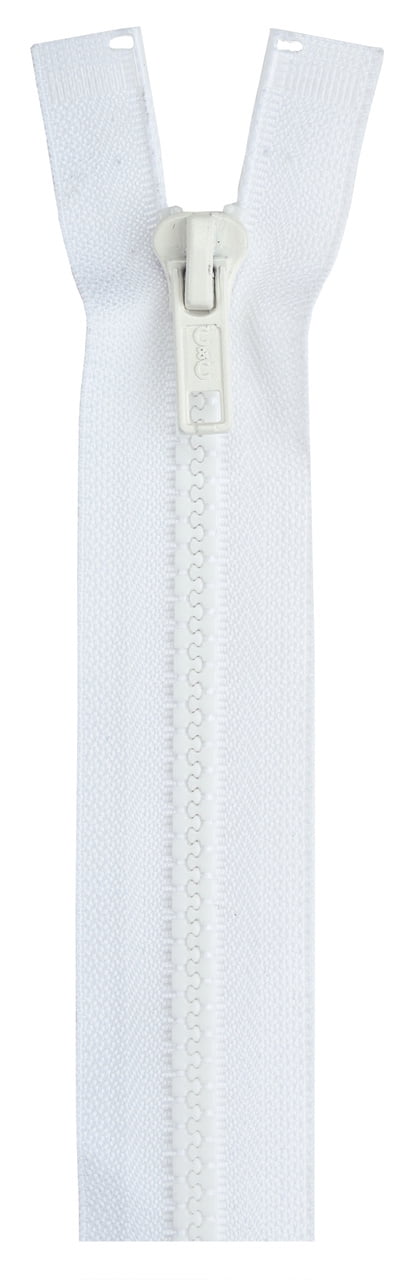 Coats & Clark SEPARATING MOLDED ZIPPER - 20IN, WHITE - Walmart.com ...