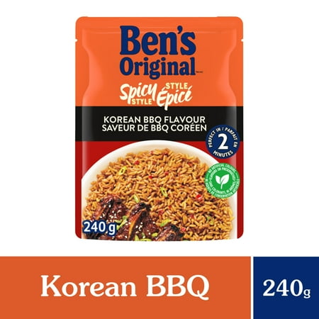 BEN'S ORIGINAL Spicy Style Korean BBQ Rice Side Dish, 240g Pouch ...