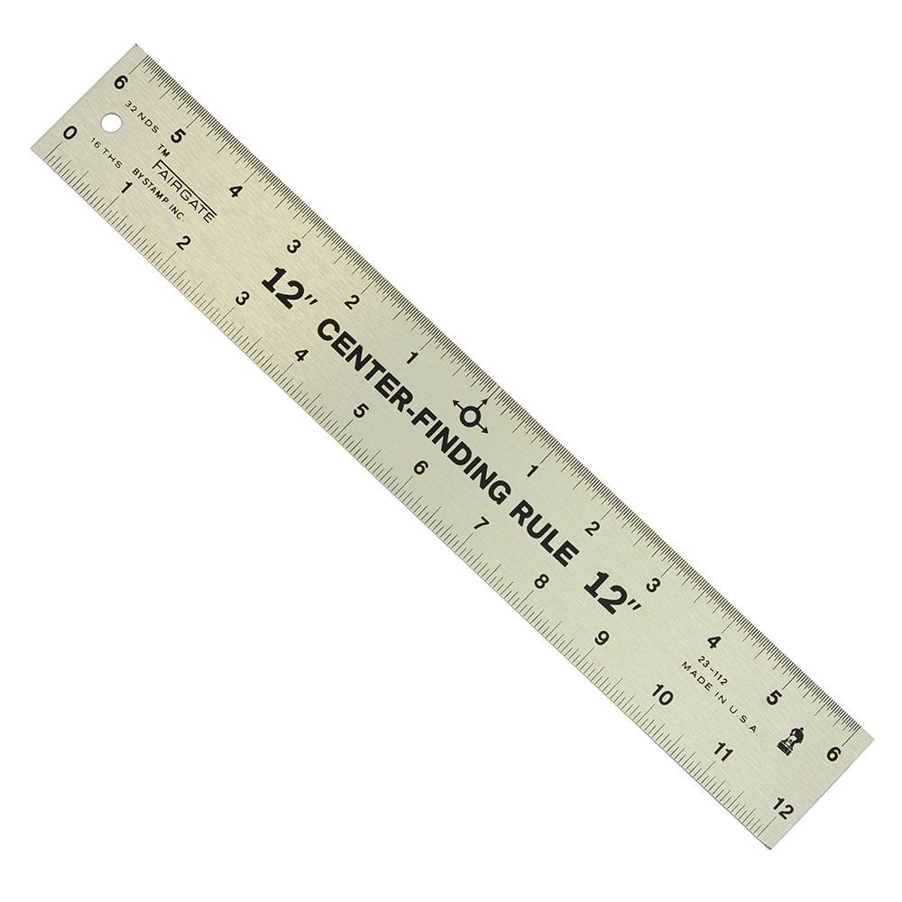 Big Horn 19110 12" Center Finding Ruler, 1-3/4" Wide - Aluminum ...