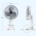 Mini USB Portable Clip Fan Operated 180° Manual Adjustment for Air ...