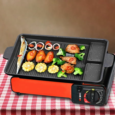 Zeus Household Rectangle Metal Non-stick Barbecue Frying Grill Pan ...