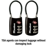 Master Lock TSA Accepted Cable Padlock Set Your Own Combination ...