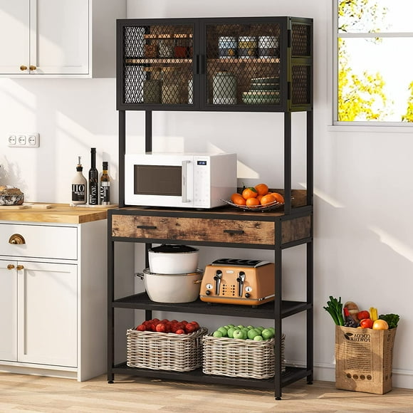 Kitchen Bakers Racks with Storage