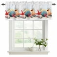 Coastal Shell Valances for Windows, Decorative Rod Pocket Window ...