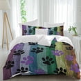 4 Piece Duvet Cover Set Queen, Abstract Colorful Wood Grain Soft ...