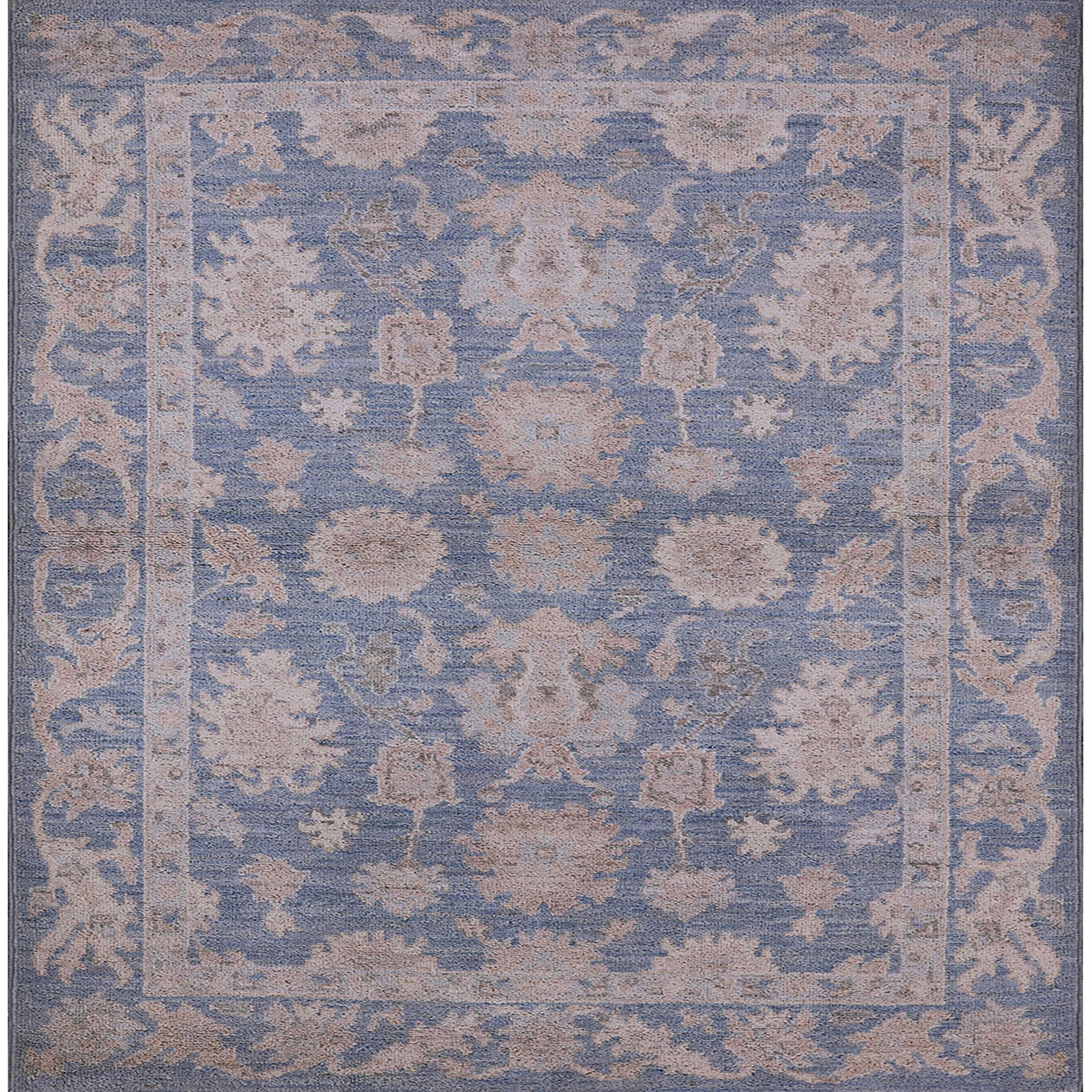 Ahgly Company Indoor Square Mid-Century Modern Dark Gray Oriental Area ...