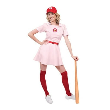 Rockford Peaches Baseball Uniform Adult Costume - Walmart.com
