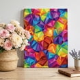 Abstract Geometric Canvas Wall Art for Living Room, Vintage Color ...