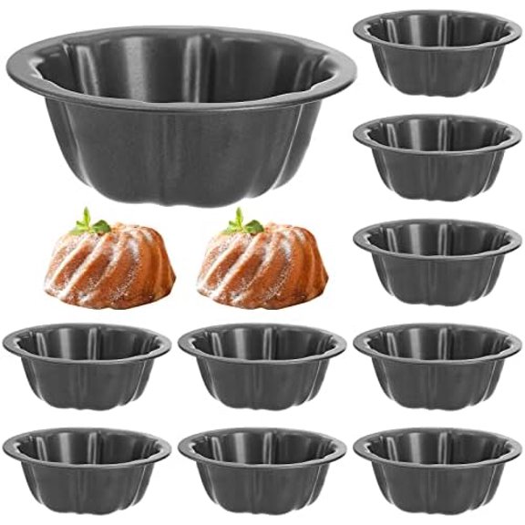 Simax 2 Quart Round Bakeware: Clear Glass Fluted Bundt Cake Pan & Flan ...