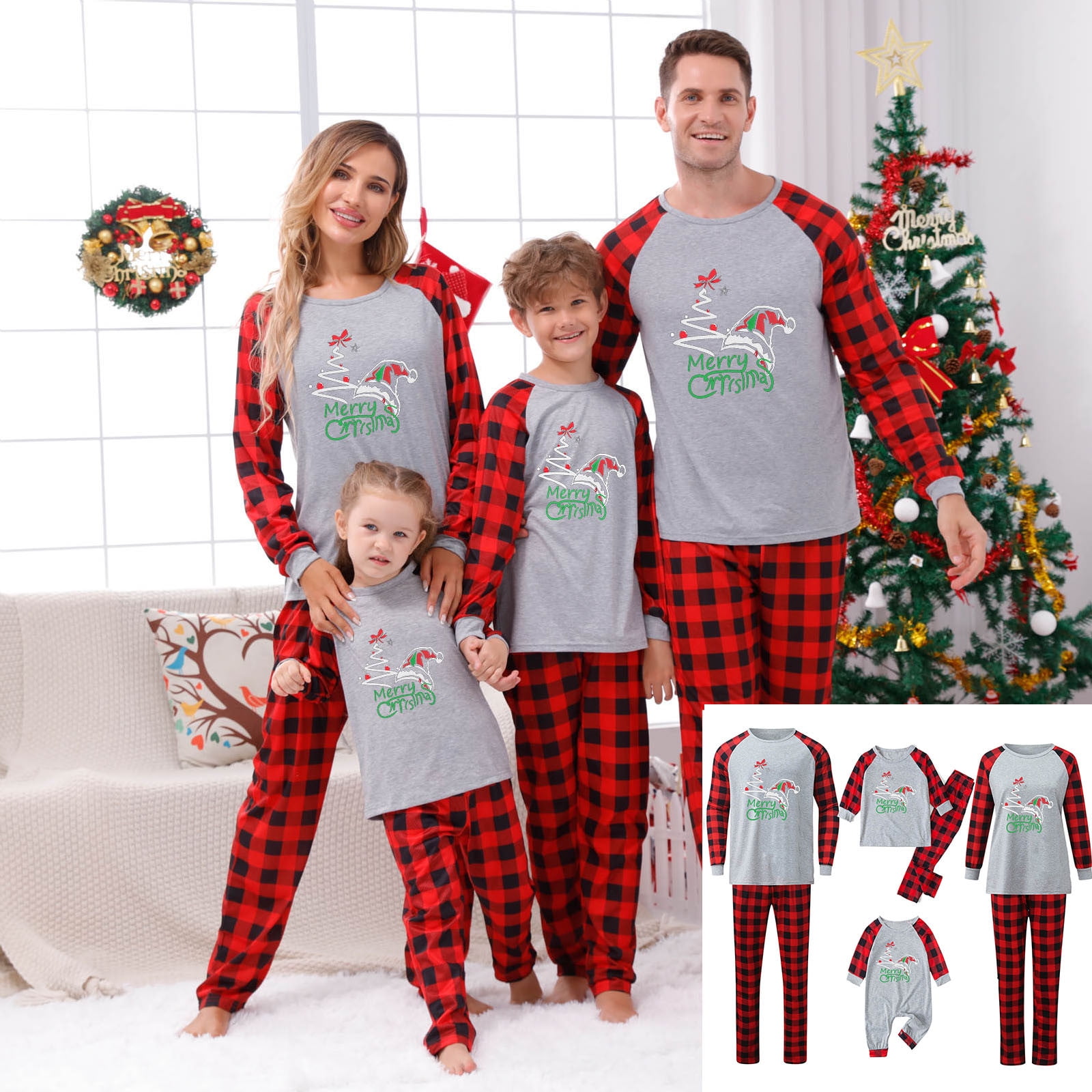 Click here for Styesk Family Pajamas Christmas Matching Sets Holi... prices