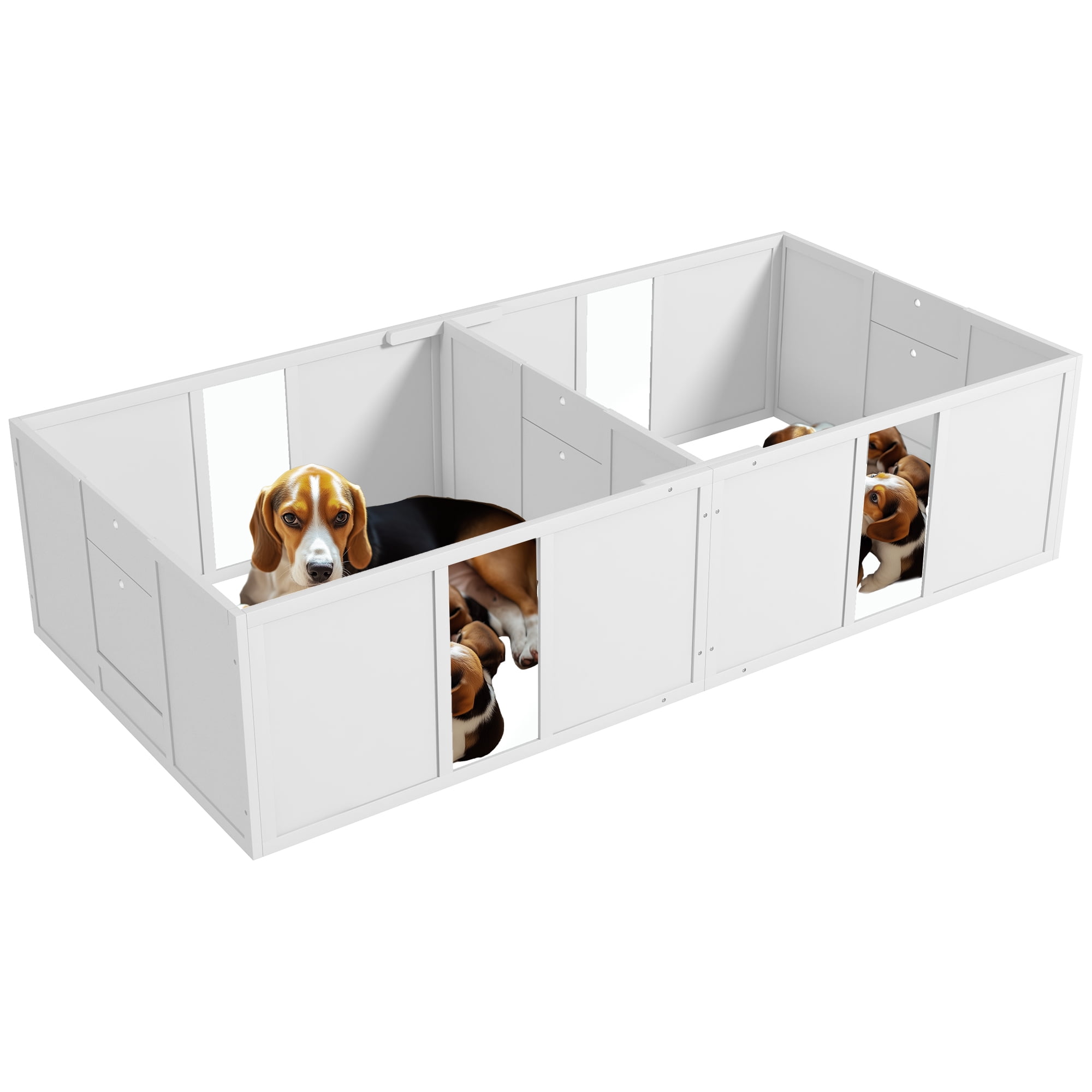 Click here for Pawhut Whelping Box W/ Removable Doors  77 X 38 X... prices