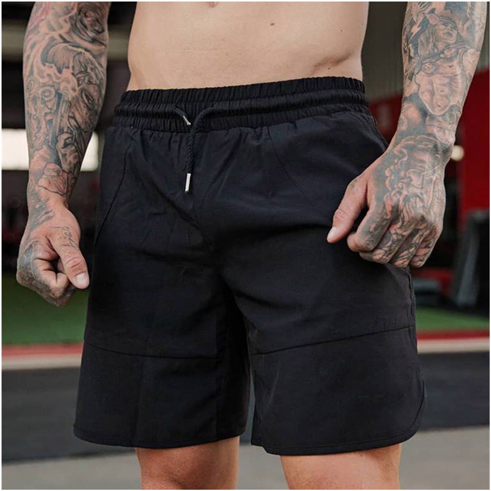 Yuwull Mens Workout Shorts Lightweight Summer Shorts Gym Basketball ...