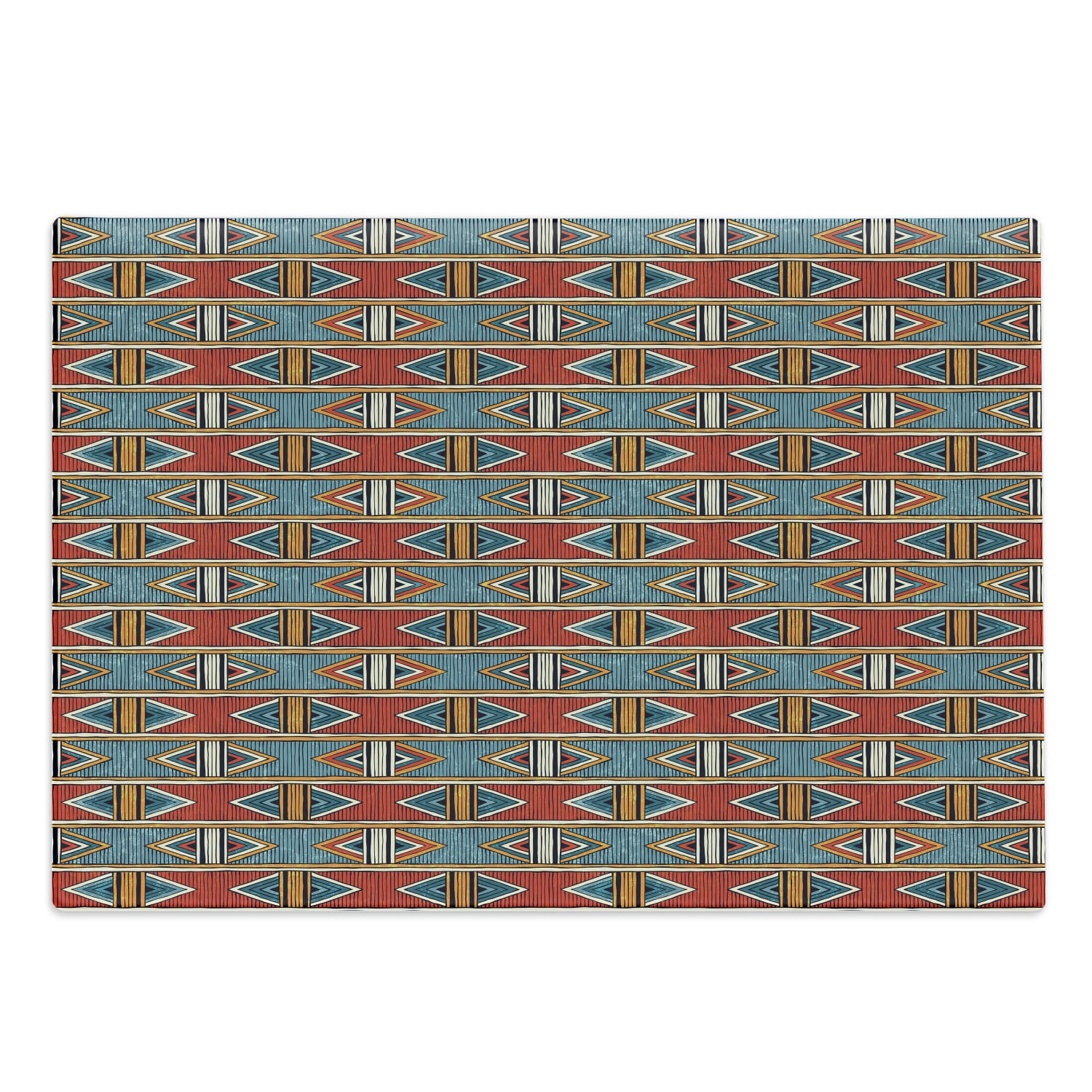 Kente Pattern Cutting Board, Tribal Traditional Triangles and Stripes ...