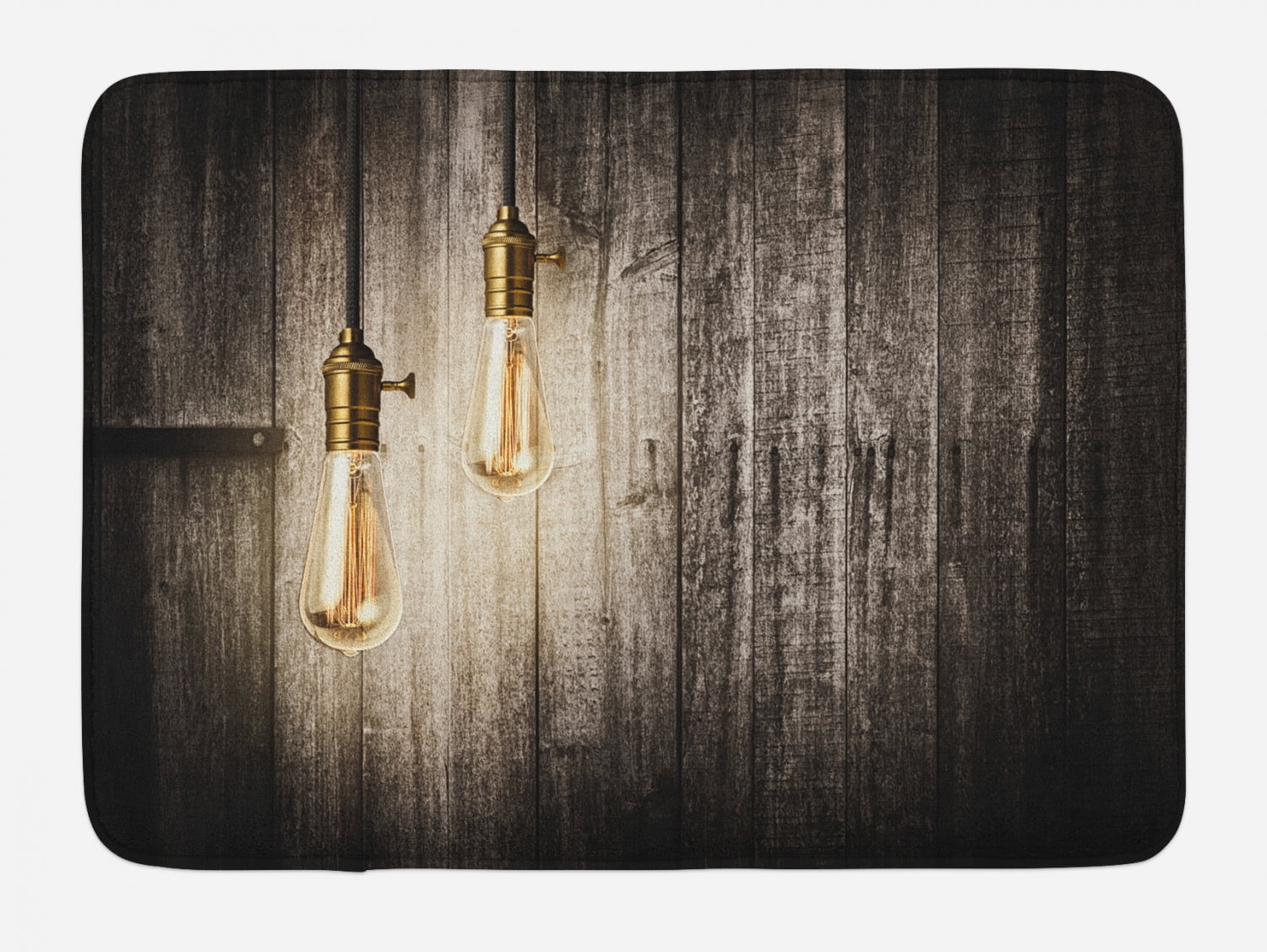 Industrial Bath Mat, Historical Innovation Edison Revival Retro ...