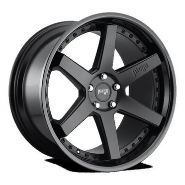 Niche 1PC Aluminum Rim M124 MILAN 18X8in Gloss Black Brushed Finish ...