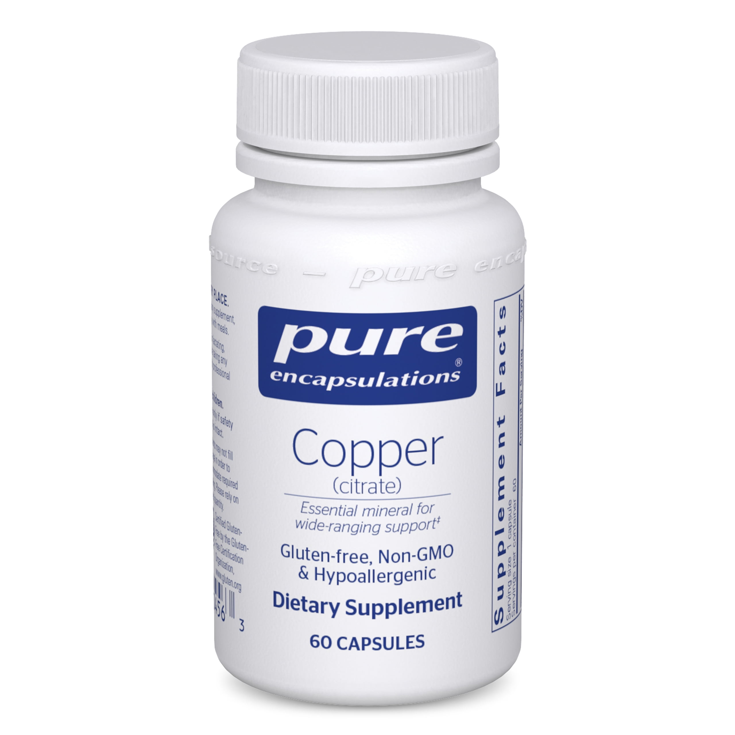 Pure Encapsulations Copper (Citrate) | Highly Bioavailable Form of ...