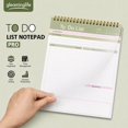 Daily Planner Notepad 8.5” x 10.6” with Clear Protective Cover & 205 ...