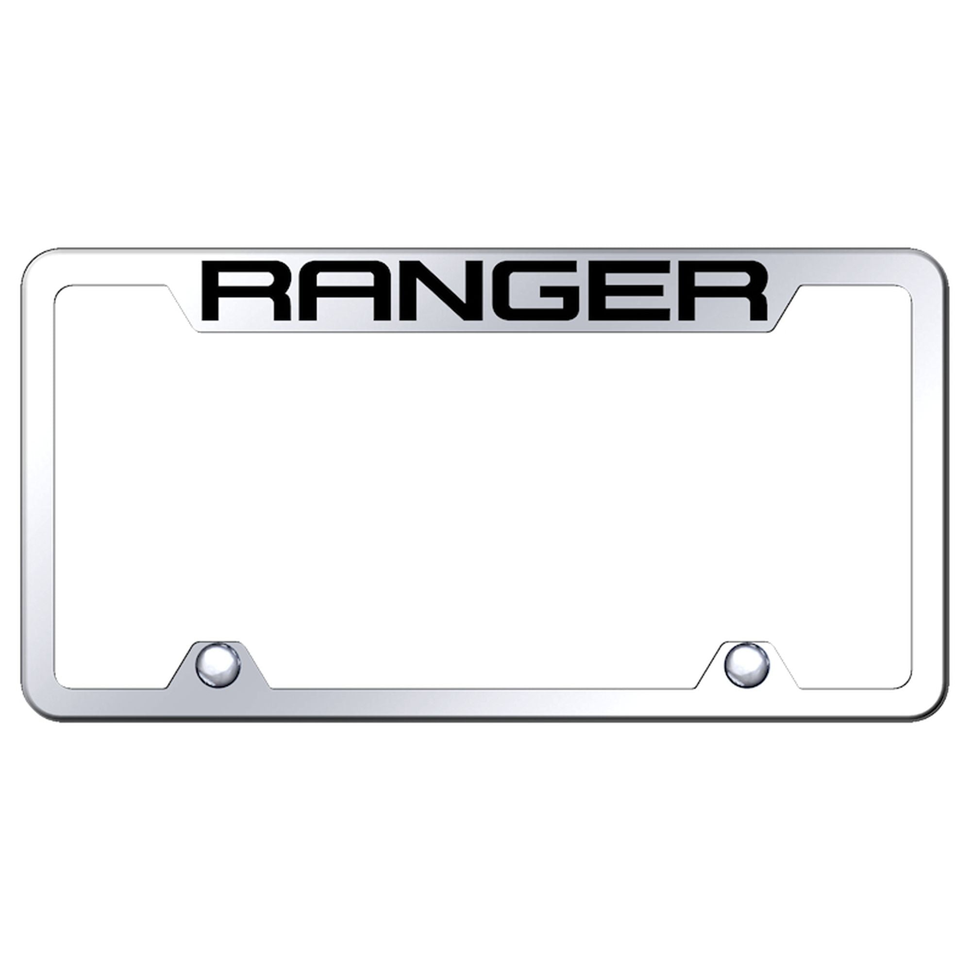 Ford Ranger Logo Stainless Steel Truck Cut-Out License Plate Frame ...