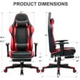 Gaming Chair with Footrest, Computer Desk Chair, Reclining Chair Seat ...
