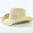 CAIXIA Unisex Classic Western Cowboy Sun Hat, Sturdy Curved Wide Brim ...