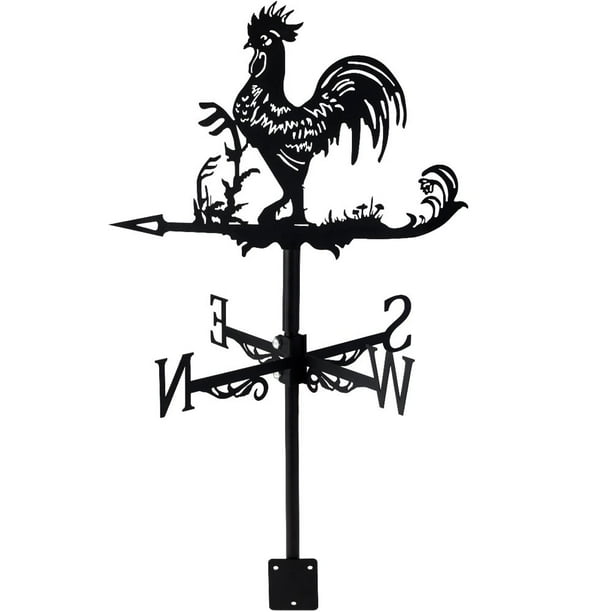 POINTERTECK Chicken Wind Vane Stainless Steel Rooster Wind Direction ...