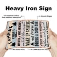 1pc Vintage Metal Tin Sign Iron Wall Decor for Bars Restaurants Cafe ...