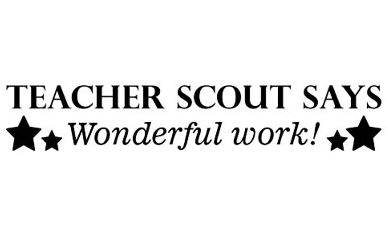 Printtoo Personalized Teachers Stamp Says Wonderful Work! Teachers Name ...