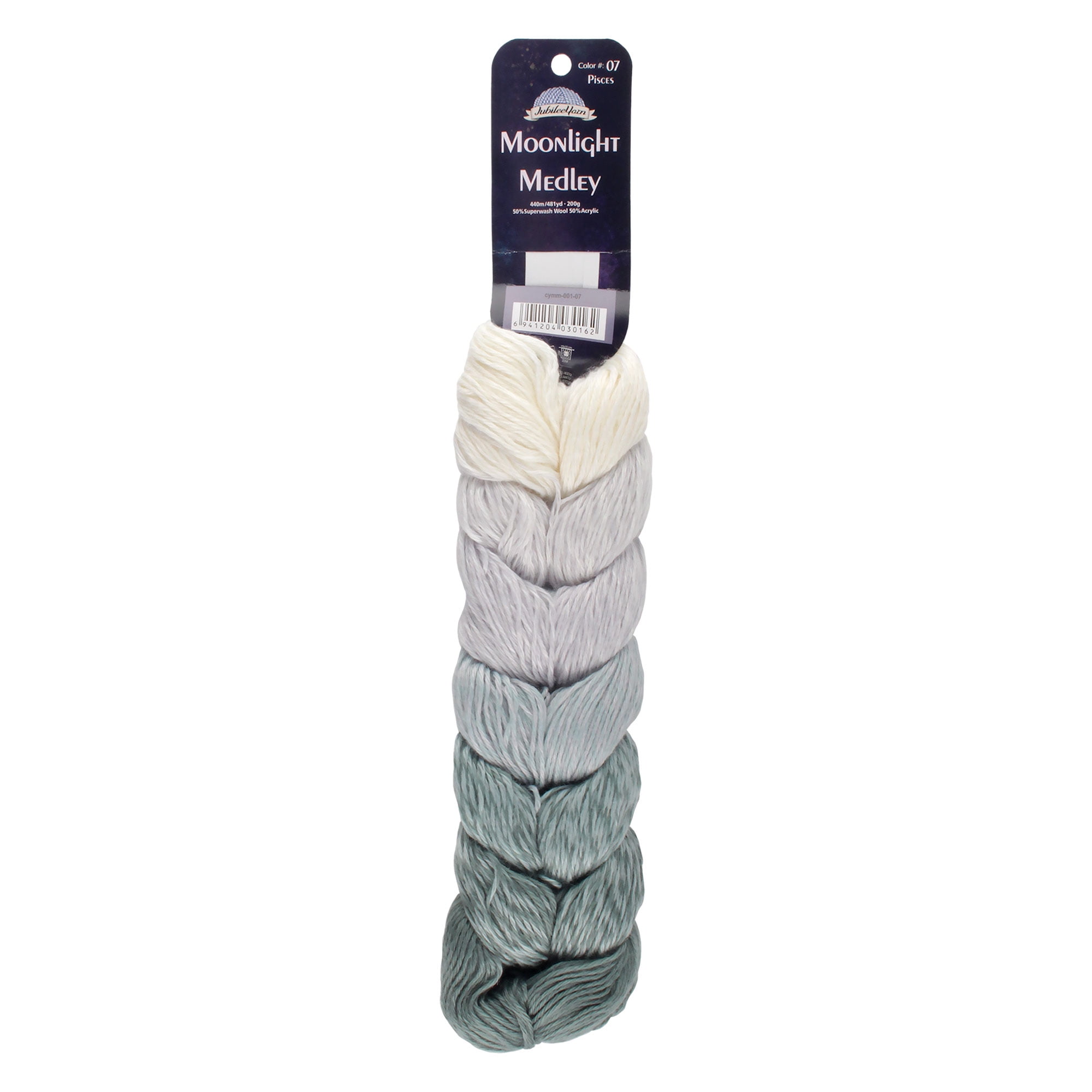 JubileeYarn Moonlight Medley Yarn - Ombré DK Merino Wool/Acrylic - 200g ...