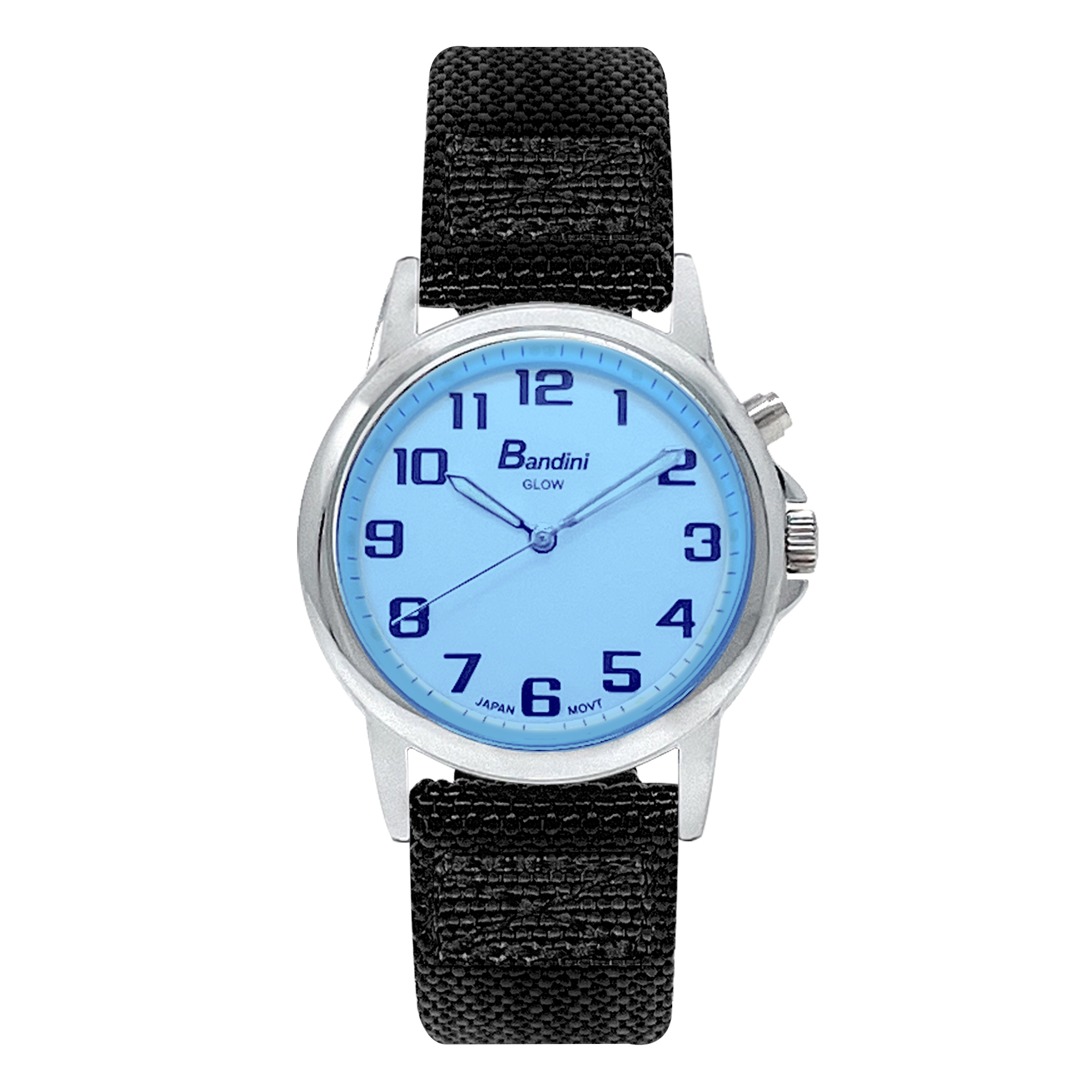 Bandini Mens Glow Watch - 2 Piece Nylon Band - 38mm Analog Men's Easy ...