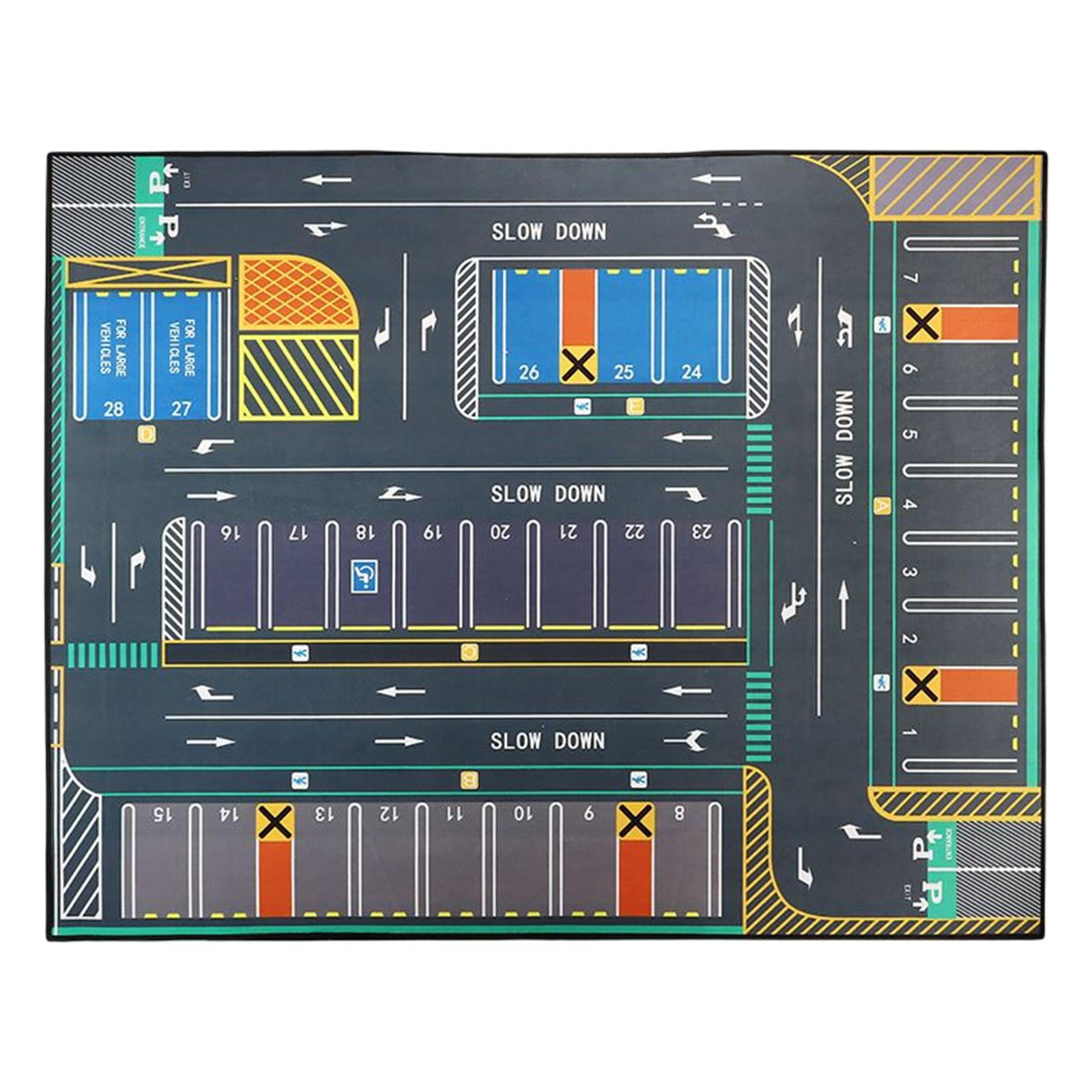 1:32 Parking Mat Model Car Diecast Garage Non Slip Traffic Play Mat ...