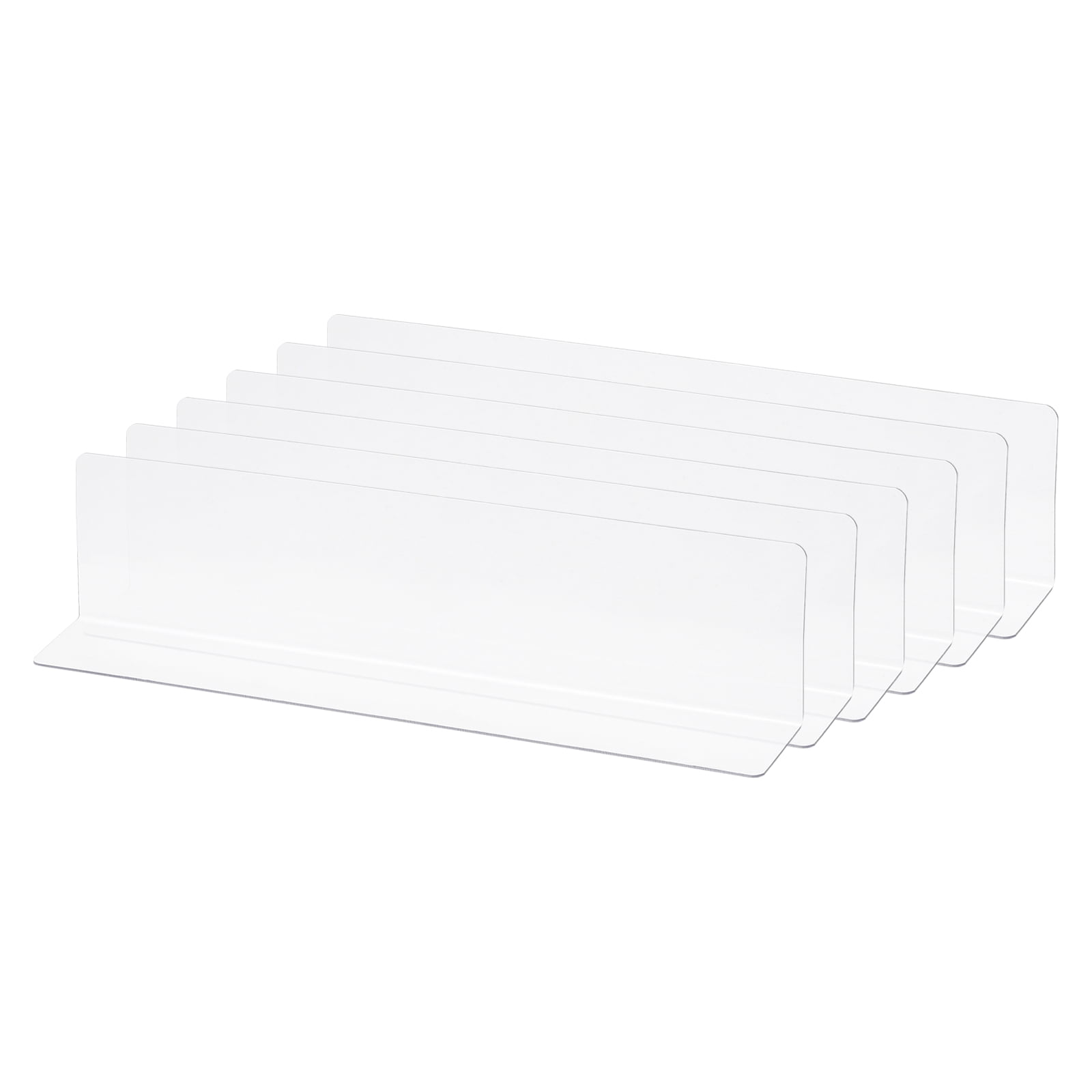 Uxcell L Type Shelf Dividers, PVC Closet Shelf Separator 9.75" x 1.17 ...