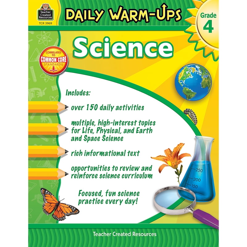 Daily Warm-Ups Science Book, Grade 4 | Bundle of 5 Each - Walmart.com