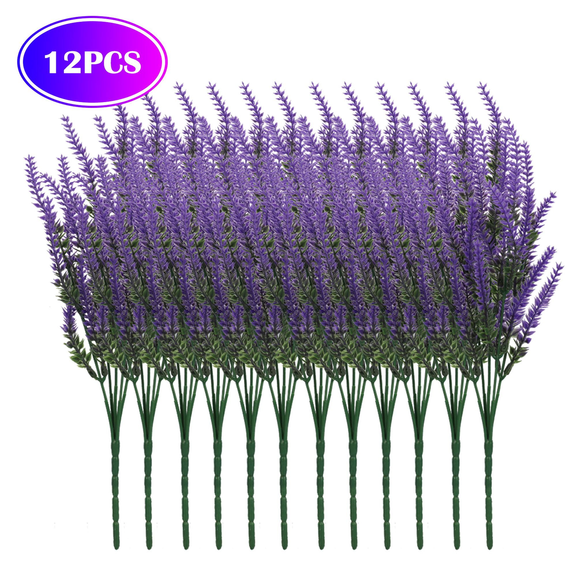 Luxtrada Artificial Flowers Fake Plants Artificial Lavender Plant 12 ...
