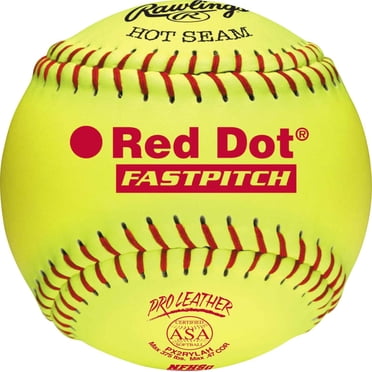Rawlings USSSA 12 inch Dream Seam High Density Core Leather Softballs ...