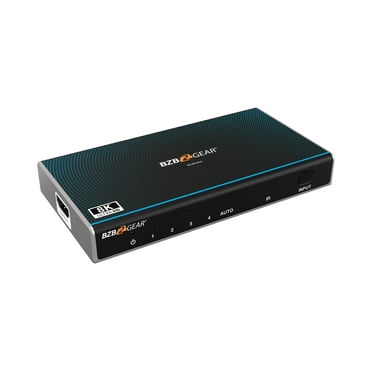 BZBGEAR 4x1 4K UHD HDMI Seamless Switcher Quad MultiViewer with Audio De-embedder - Walmart.com