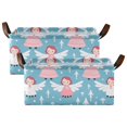 Angels and Arrow Collapsible Storage Bins Fabric Shelf Baskets with ...