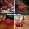 2 Pcs Buzzer for Game Buttons Automatic Door Stickers Sound Dance Red ...
