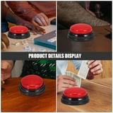 2 Pcs Buzzer for Game Buttons Automatic Door Stickers Sound Dance Red ...
