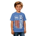 CONZONE Children Boys Patriotic T-Shirts Graphic Prints Crew Neck Short ...