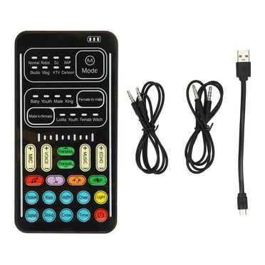 I9 Voice Changer Set, Portable Mini Sound Card with 8 Different Voice ...