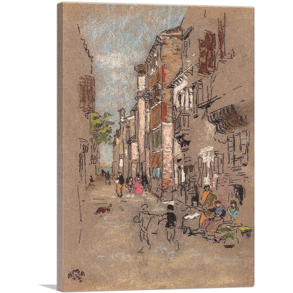 ARTCANVAS Behind The Arsenal Canvas Art Print by James Abbott McNeill ...