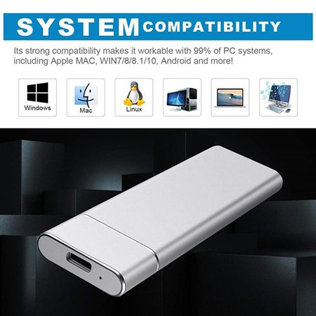 USB 3.1 Type C to M.2 NGFF SSD Hard 3.1 Type C Drive Box Aluminum Alloy ...