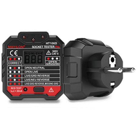 Power Socket Tester With Led Display Multifunctional Electrical Socket ...