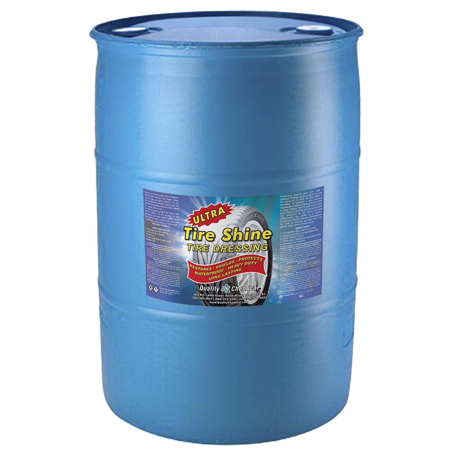 Ultra Tire Shine Solvent-Based Dressing with Silicone - 55 gallon drum - Walmart.com